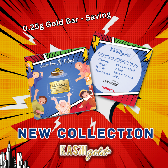 KASIHGOLD 0.25G SAVING GOLD BAR 999 - Kasih Mall